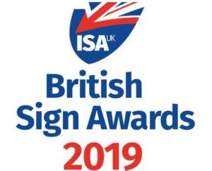 We’re nominated for British Signs Awards with a scheme for another ...